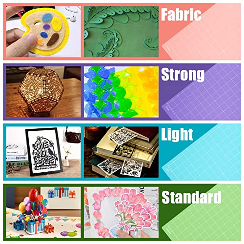 Lzerking Cutting Mat for Cricut 7 Pack Accessories and Supplies Standard Light Strong Frabic Cut Pads Cricket Cards Variety Replacement for Cut Machine Maker/Maker 3/Air/Air 2 with Scraper Pick Needle