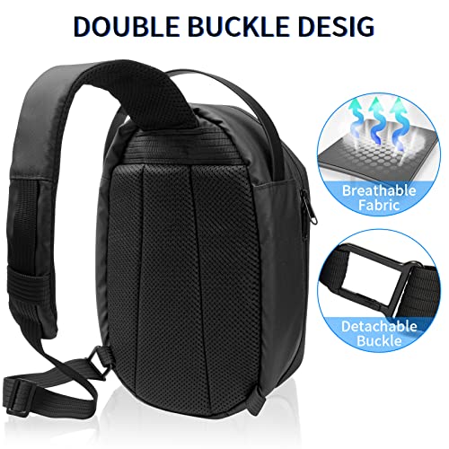 Men's Carrying Case for Oculus Quest 2 | Meta Quest 2, Hard Carrying Bag for Oculus Quest 2 VR Headset and Grips Shoulder Chest Backpack for Oculus Quest 2 and Elite Strap with Storage Bags