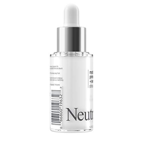 Neutrogena Shine Control Matte Booster Face Primer & Serum, Skin-Mattifying Serum-to-Primer with Rice Protein, Absorbs Excess Oil & Keeps Skin Shine Free, 1.0 fl. oz
