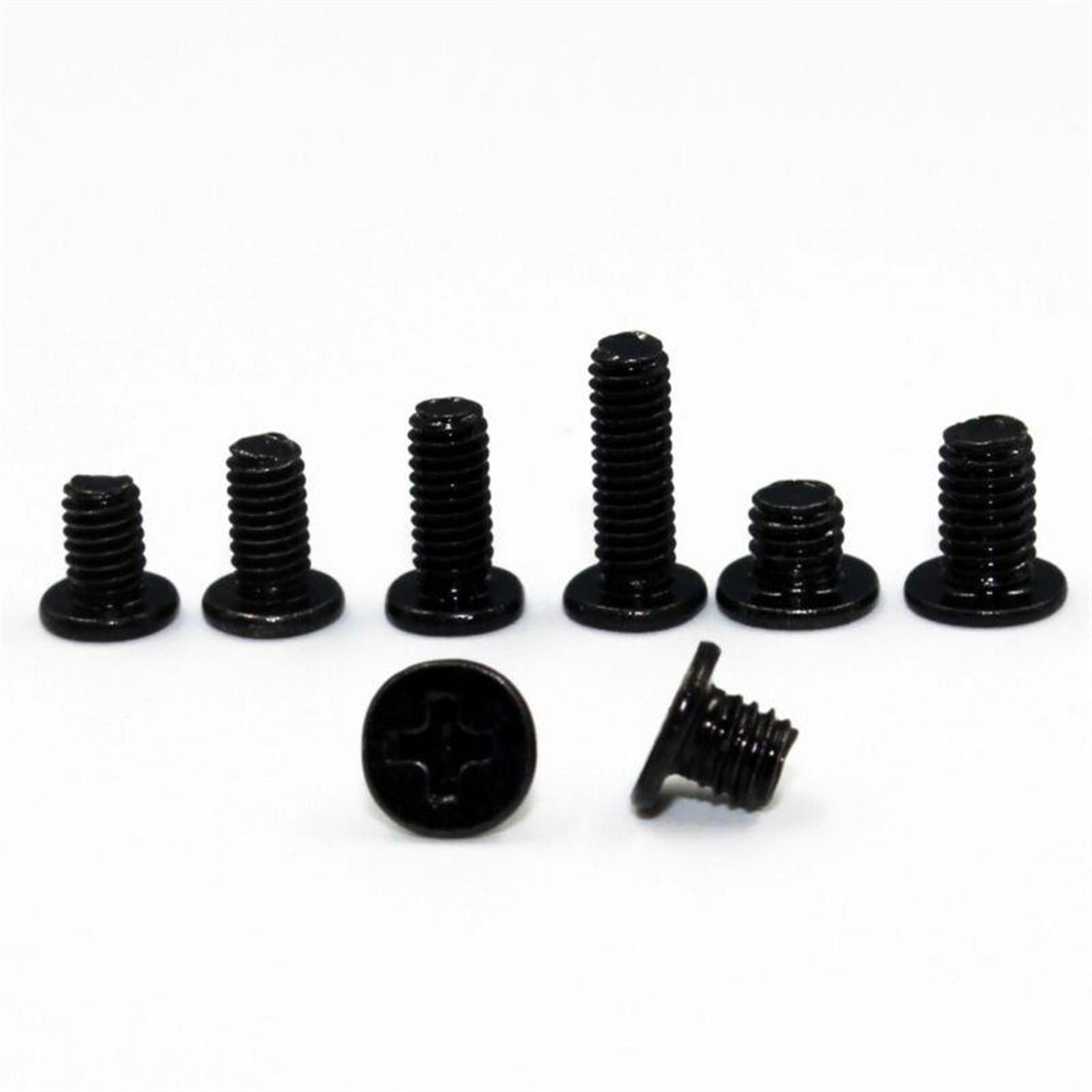 RORUN Wood Screws Laptop Screw Flat Head Black zinc Drive Computer Accessories Repair Electronic Laptop Screw