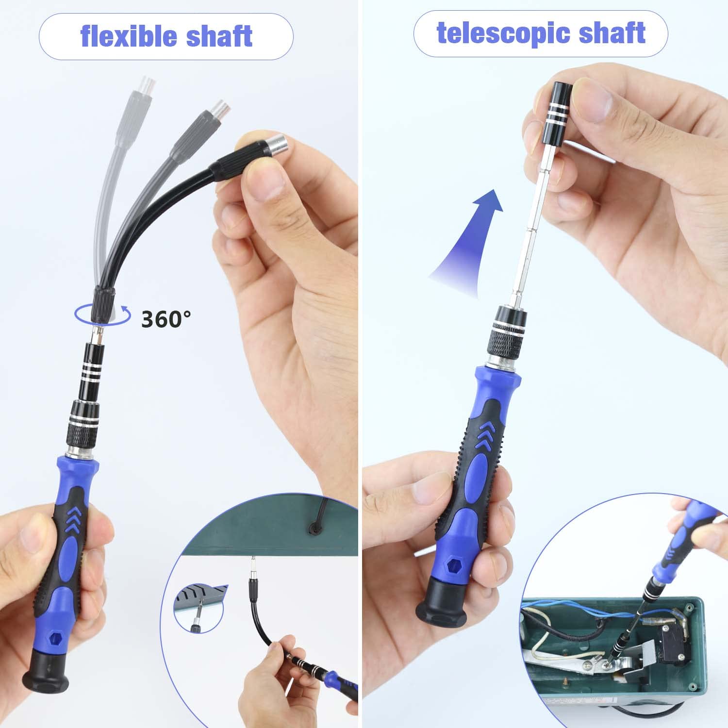 Precision Screwdriver Kit,Screwdriver Sets,121 in 1 Electronics Magnetic Repair Tool Kit for iPhone, MacBook, Computer, Laptop, PC, Tablet, PS4, Xbox, Nintendo, Game Console (Blue)