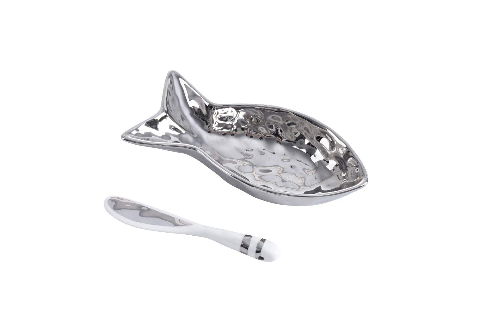 Pampa Bay Get Gifty Bowl and Spoon Set, Fish Design