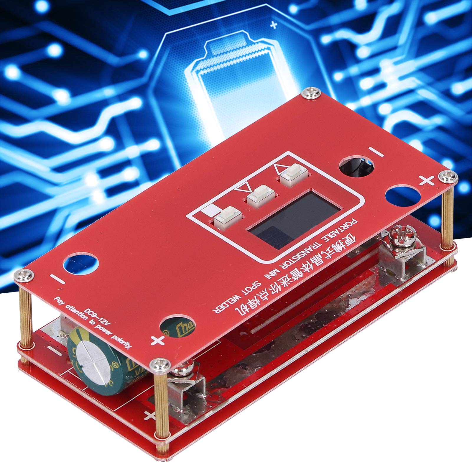 Spot Welder, Portable Transistor Spot Welder with LCD Screen DIY Mini Spot Welder Spot Welding Machine Equipment Handheld Welding Pen Kit for Battery