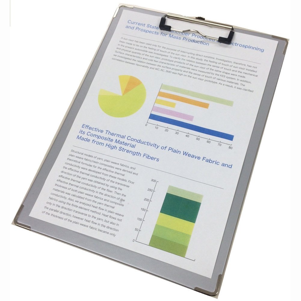 King Jim 308C Clipboard, Pack of 10, Silver