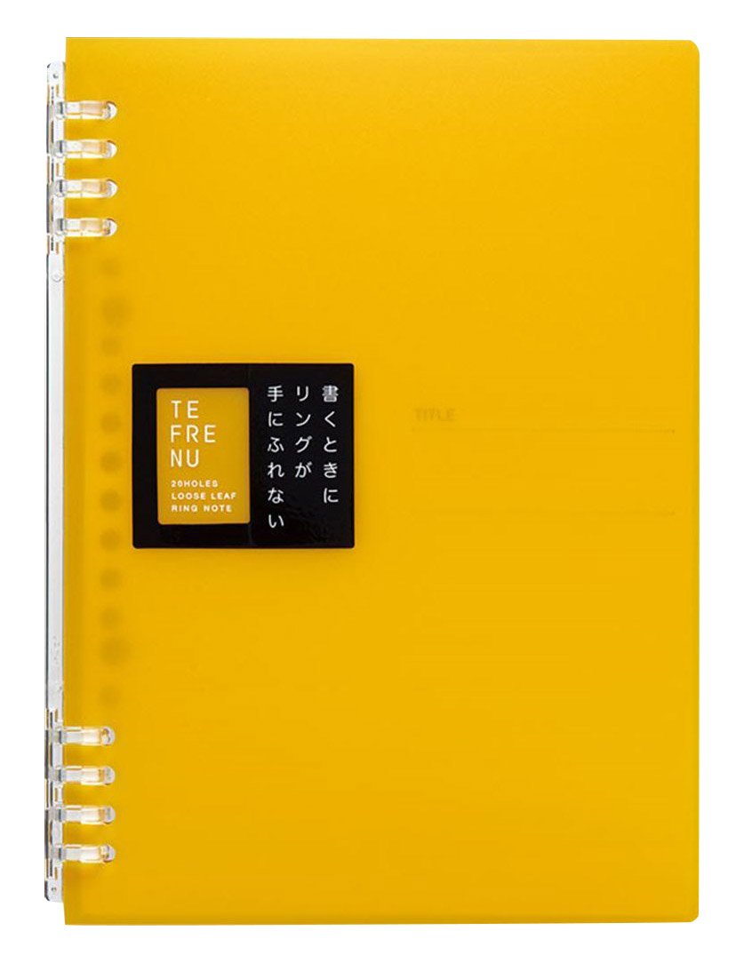 KING JIM 9854TTE TEFRENU Ring Notebook, A5, Yellow