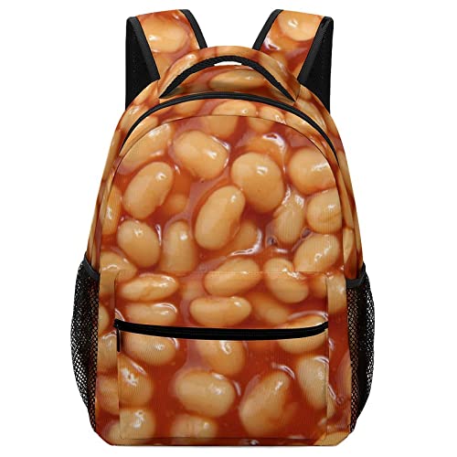 Xvx-Boom Baked Beans Backpack Print Work Leisure Schoolbag Adjustable Practical Men And Women Universal Laptop Backpack