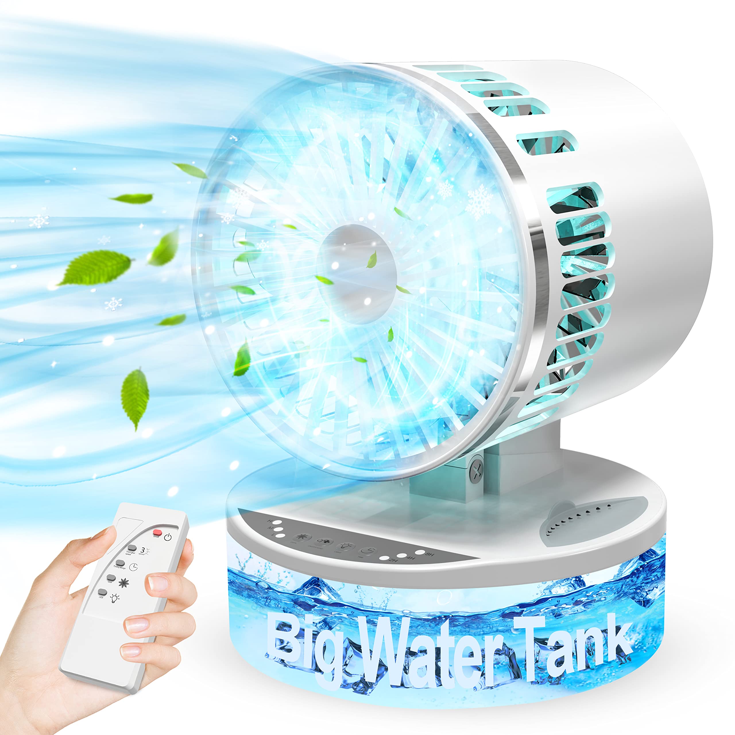 Portable Air Conditioners - Remote Control Personal Air Conditioner Unit,Mini Air Cooler AC with Cooling Metal Filter