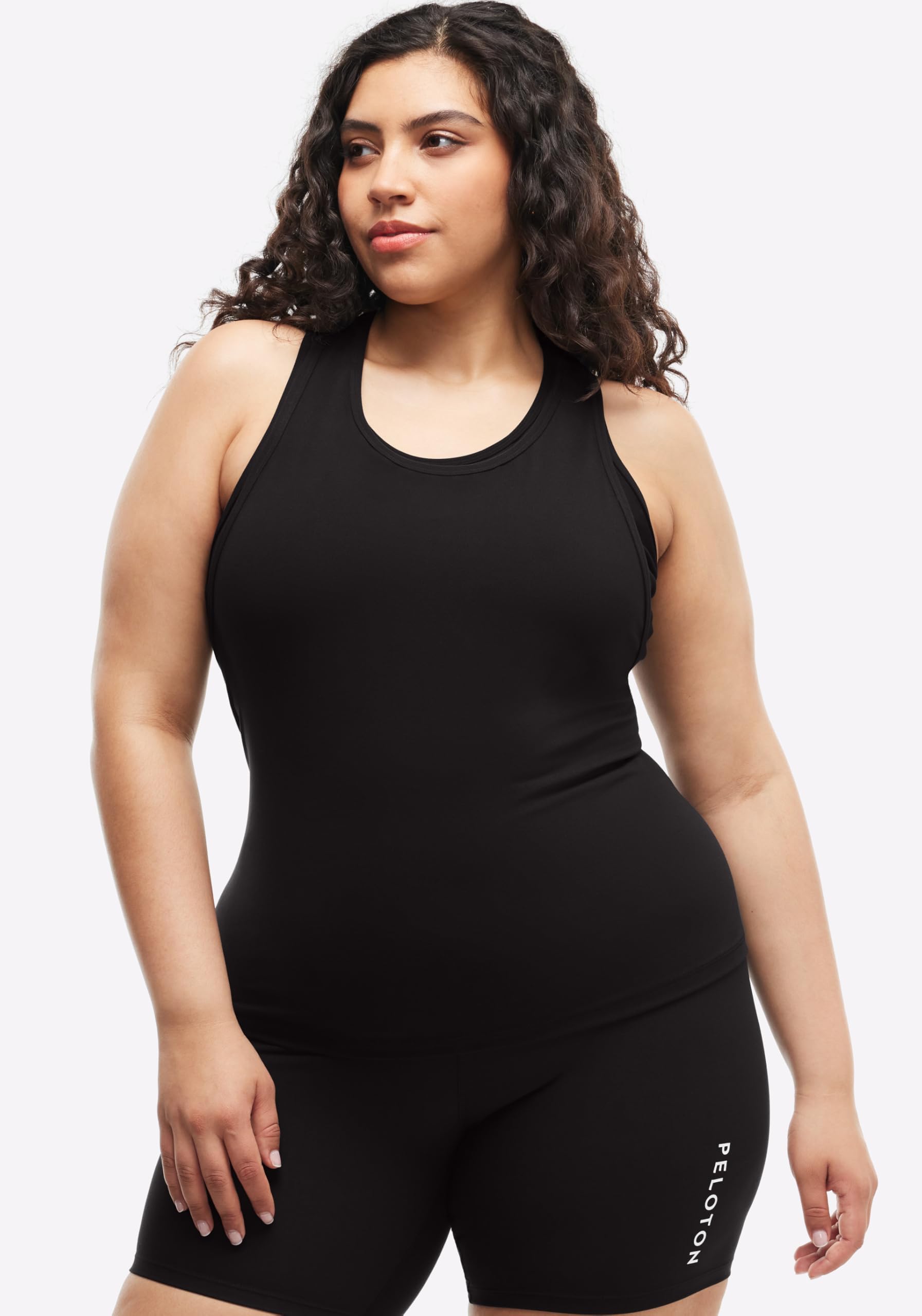 Peloton Women Standard Cadent Racer Tank, Black, Medium