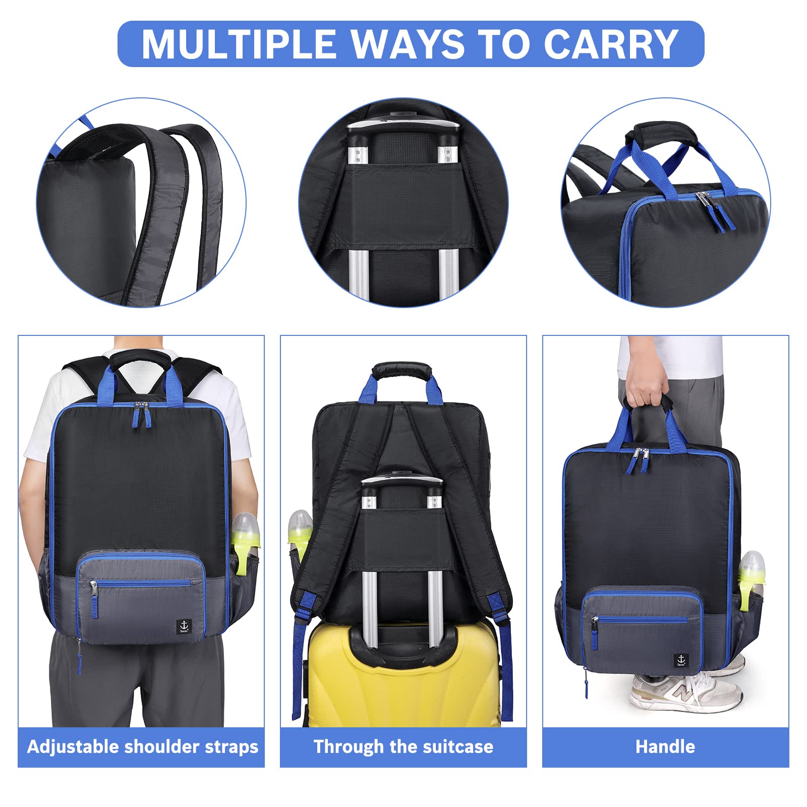 Timoxi Stroller Travel Bag, Compatible with Gb Pockit Stroller and Gb Pockit Plus Lightweight Stroller, Lightweight Stroller Travel Bag (Gray)