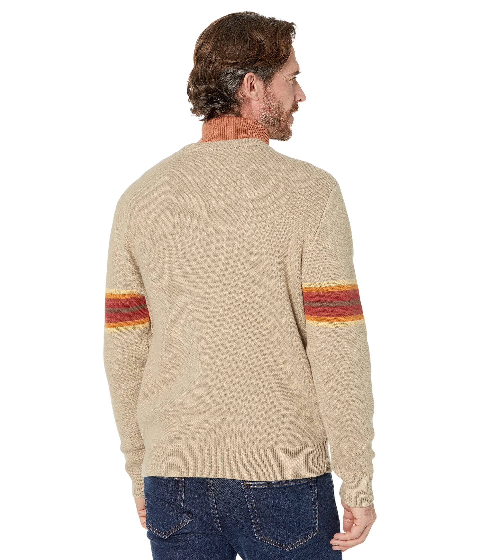 Pendleton Men's Cotton Crew, Mission Trails-Tan, Small