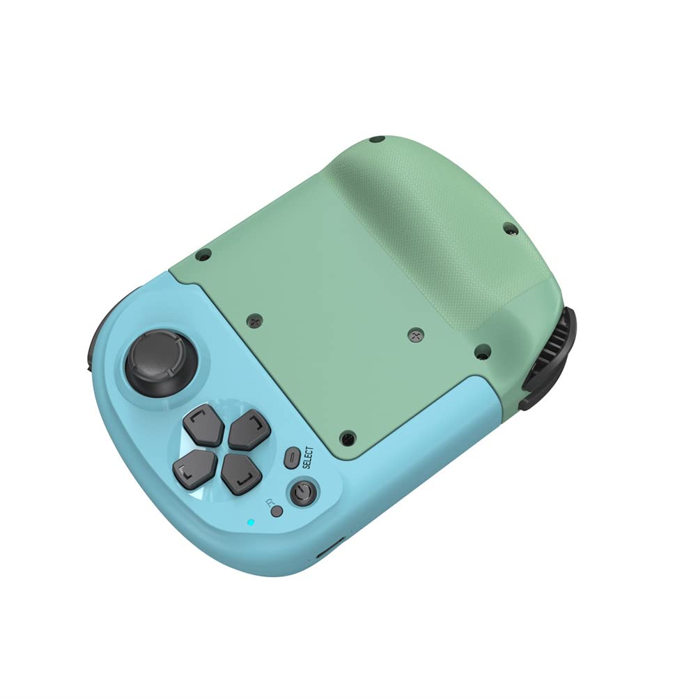 Portable Left And Right Separation Gamepad Wireless Bluetooth Compatible Gamepad Joystick For Android Smartphone PC TV MOCUTE-061 (Blue green)