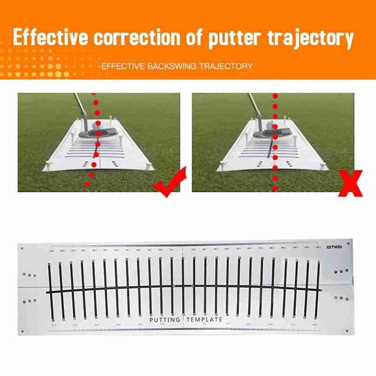 QONIA Golf Putter Putting Mat Trainer Indoor Putting Green Pad Equipment Golf Hitting Aids Blanket Kit