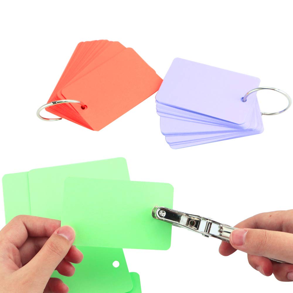 Neworkg 30 Pcs Book Rings, Loose Leaf Rings(1.5 inch), Nickel Plated Steel Binder Rings with a Metal Hole Puncher