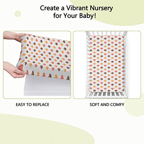 Seashells Themed Fitted Crib Sheet,Standard Crib Mattress Fitted Sheet Ultra Soft Material-Baby Sheet for Boys Girls,28β x52β,Multicolor