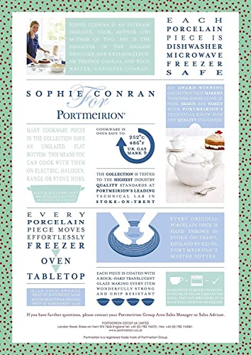 Portmeirion Sophie Conran White Low Covered Casserole Dish | 3 Quart Round Casserole Serving Dish | Made from Fine Porcelain | Dishwasher and Microwave Safe