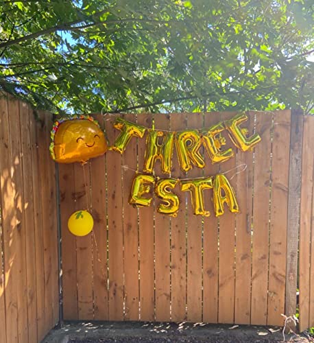 LaVenty Mexican Third Birthday Decoration Three Esta Decorations Three-Esta Birthday Party Decorations 3rd Birthday Fiesta Party Three Year Old Fiesta Birthday Decoration