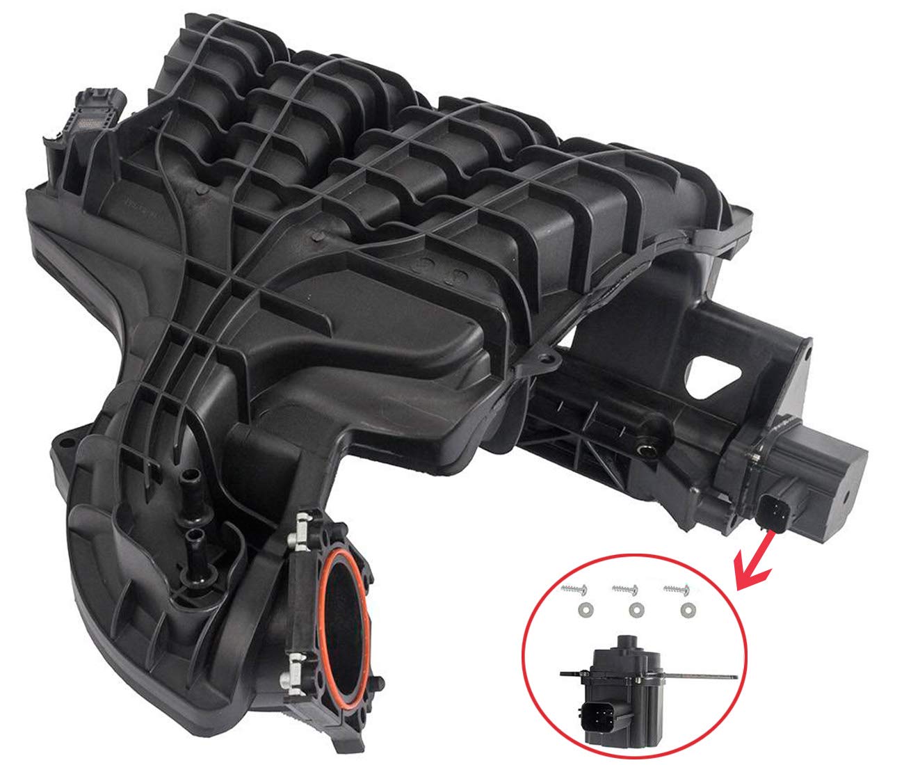 KARPAL Intake Manifold + Flow Control Valve + Air Pressure Sensor 4884495AK Compatible With Jeep Compass Patriot Dodge Avenger Caliber Journey Chrysler Sebring