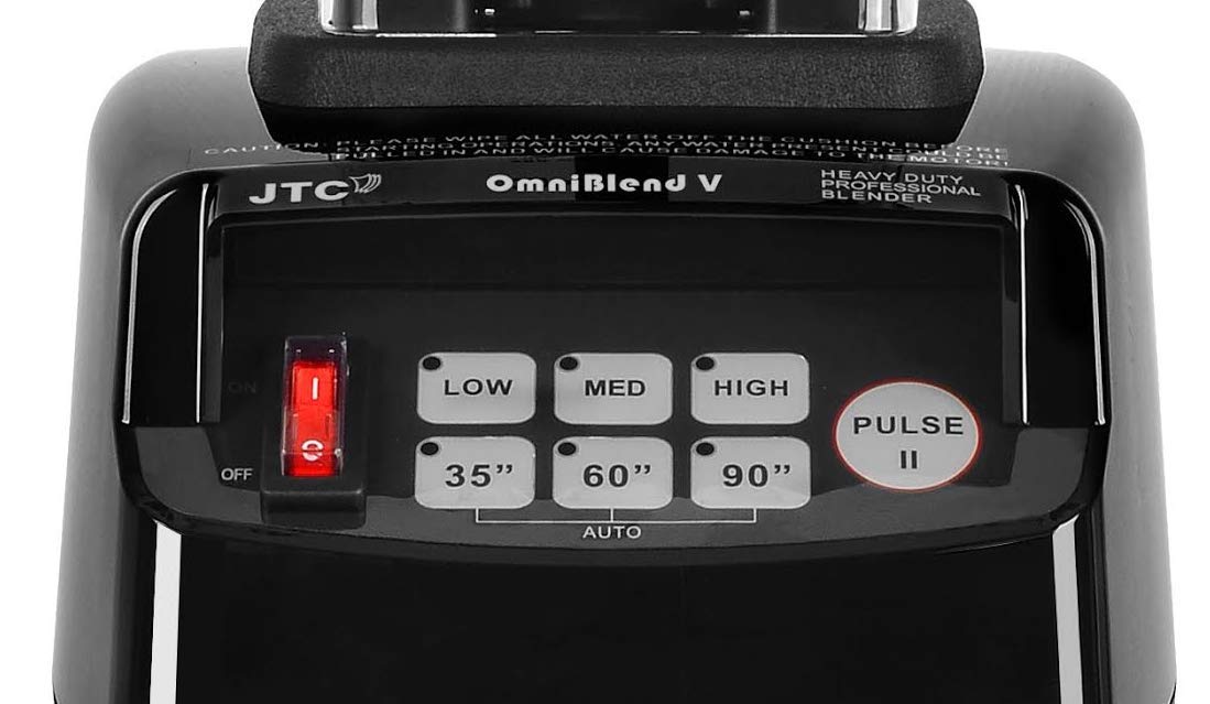 OmniBlend V Commercial Blender for Smoothies Shakes Cocktails, Heavy Duty 3-Speed, Self-Cleaning, Includes Multi-functional 2-in-1 Wet Dry Blades, 1.5 Liter BPA-Free Shatter-Proof Jar (Black)