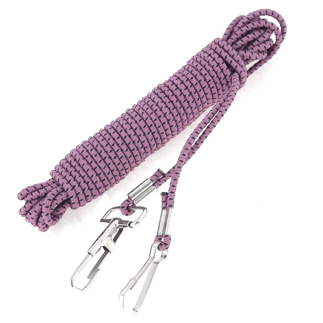 Qtqgoitem Metal Clip Hook Elastic Fishing Rod Safety Line Cable Rope Purple 5 Meters (model: cb2 c77 73b 3b0 4d0)