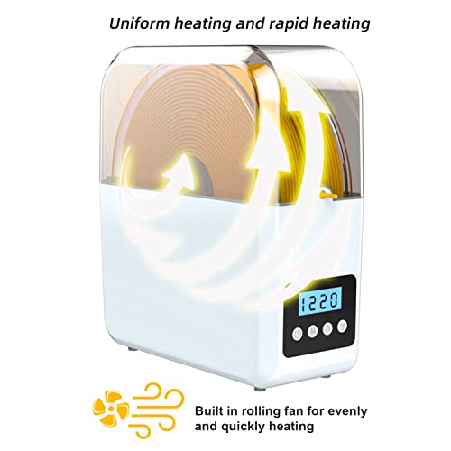 XTevu 3D Printer Filament Dryer - Evenly Heating, Noiseless Filament Printing Dry Box for 1.75mm, 2.85mm, 3.00mm - US Plug AC100-240V - 3D Printing Accessories, Printing Supplies