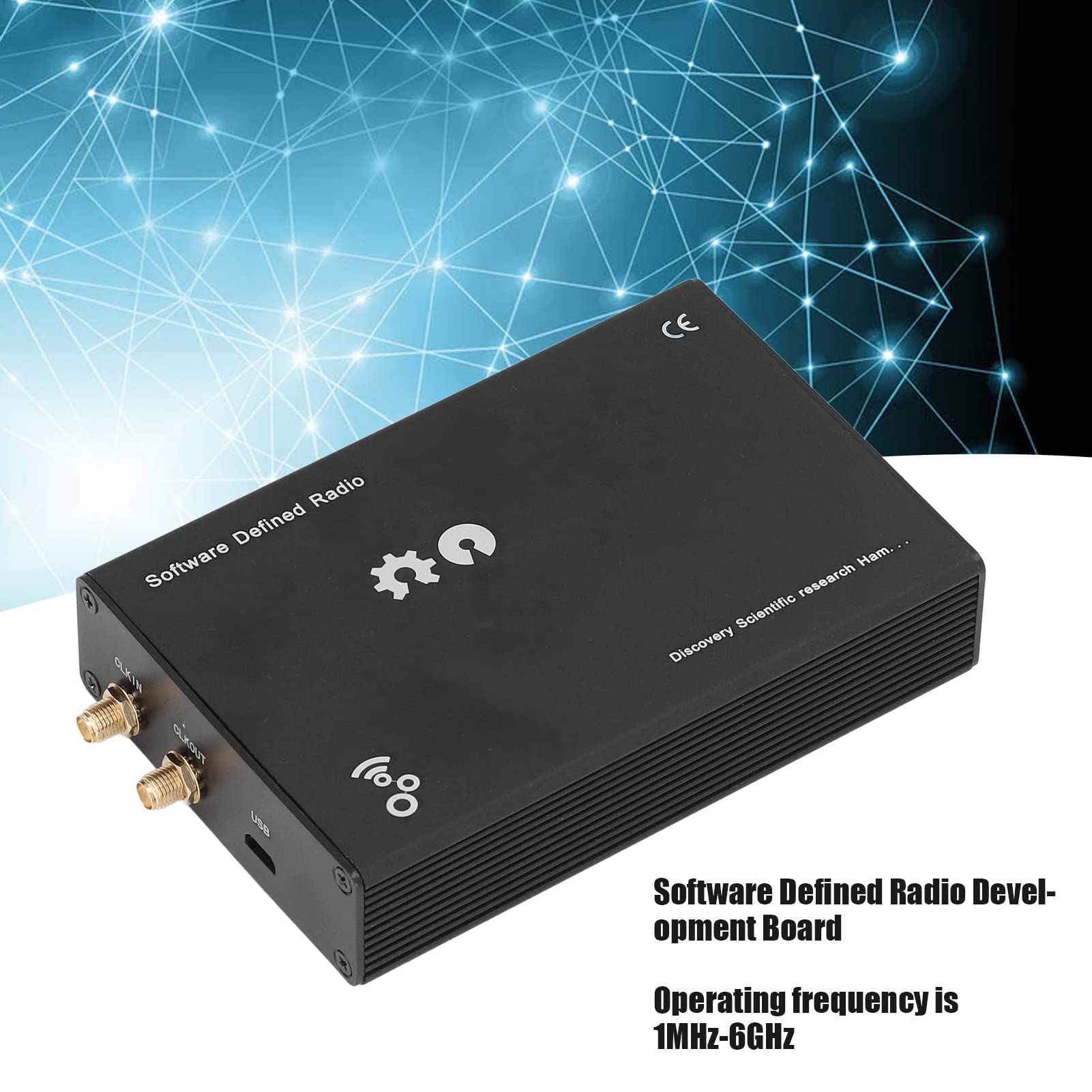 RTLR Software Defined Radio Board, high Efficiency Easy to Assemble Good Compatibility SDR Development Board Module with Antennas for DIY Electronics