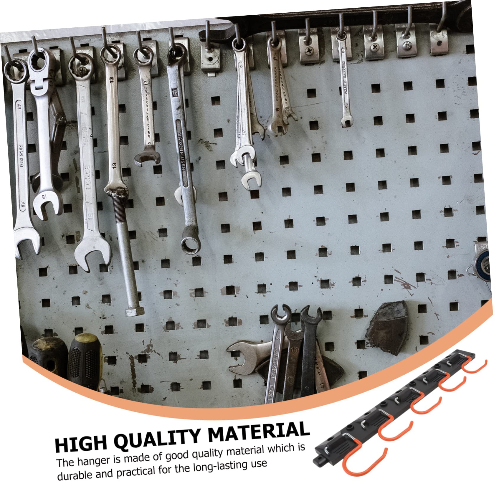 SECFOU 1 Set gardening tool storage bike wall utility wall tool hangers garage hooks wall holders for tools heavy duty hangers Wall Tool Organizer Hook Metal with hook utensils
