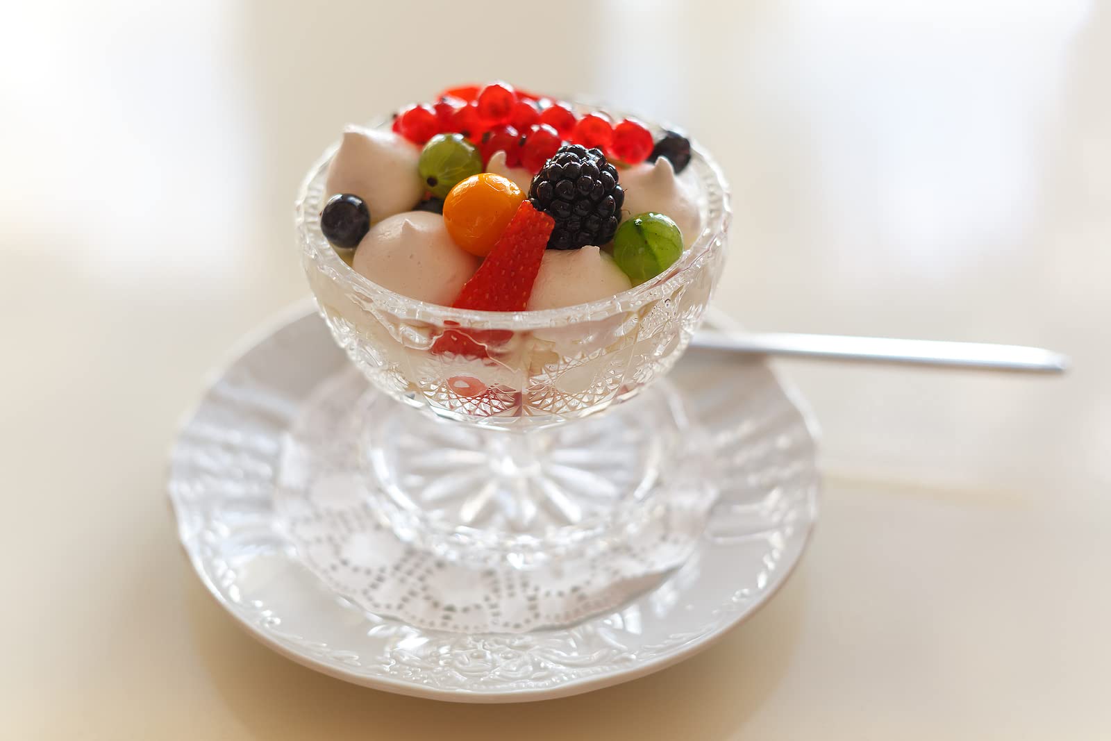 Lavo Home Dessert Ice Cream Cups Mini Truffle Bowls, Salad Fruit Glass Dish Crystal Style - Lead (Pb) Free (6)