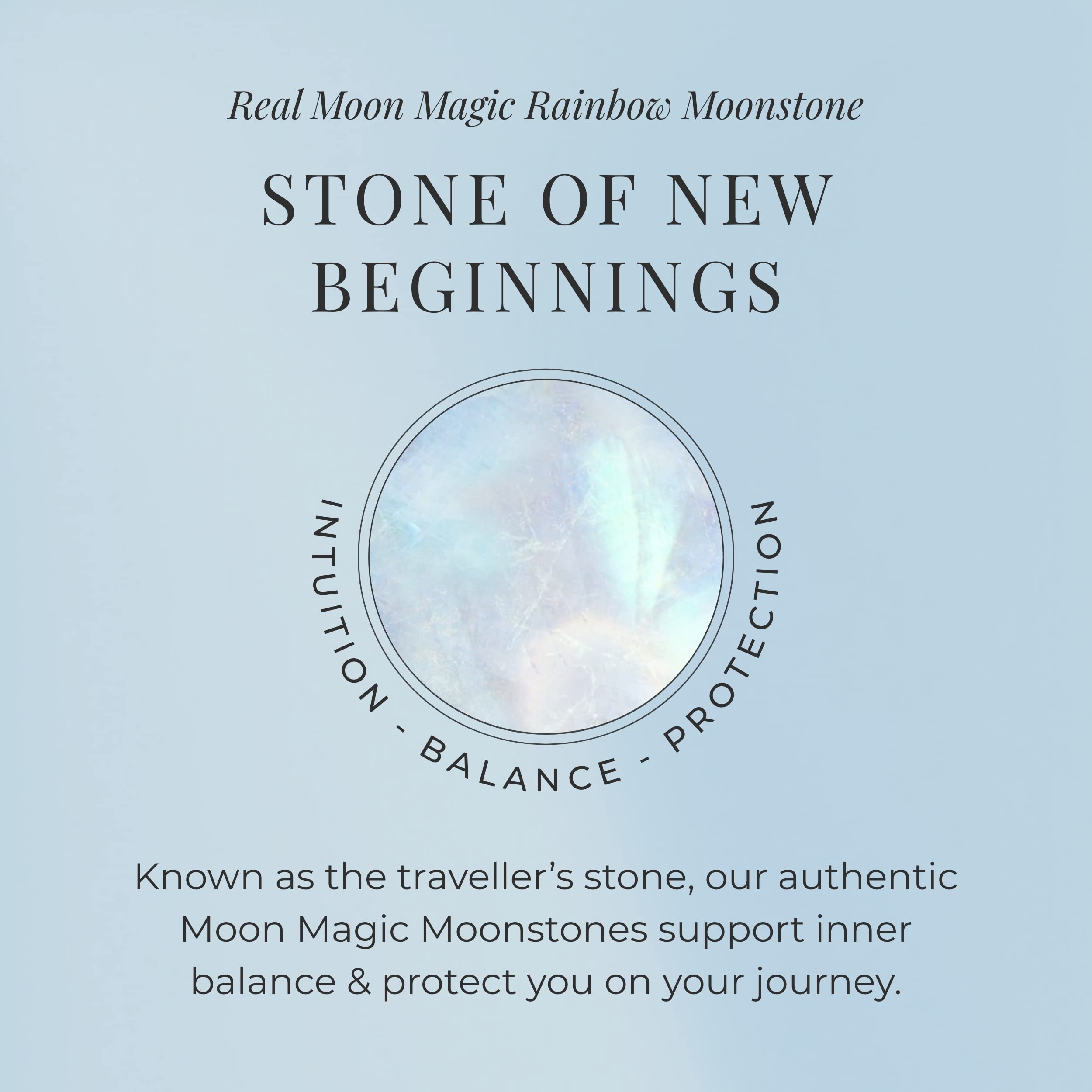 Moon Magic - Adjustable Authentic Moonstone Ring - Twine/Real 925 Sterling Silver - 18k Rose Gold Rainbow Moonstone Rings for Women/Genuine Moonstone Jewelry