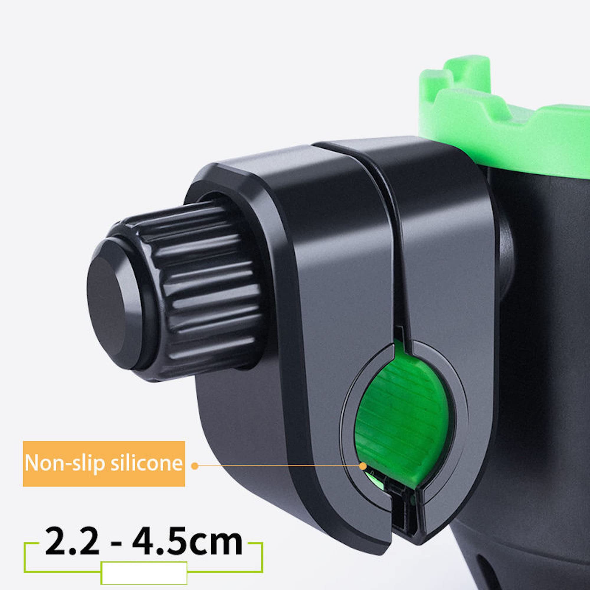Universal Cup Holder & Phone Holder, E-Bike, Electric Scooter & Stroller Cup Holder, Bike Cup Holder, Large Caliber Designed Cup Holder, 360 Degrees Rotation Cup Drink Holder, Black (Black)