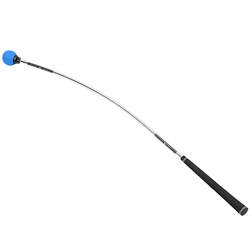 Keenso 1 Pcs A363 Golf Swing Trainer Blue Golf Curves Swing Practice Stick Rubber Trainer Sports Training Equipments Golf
