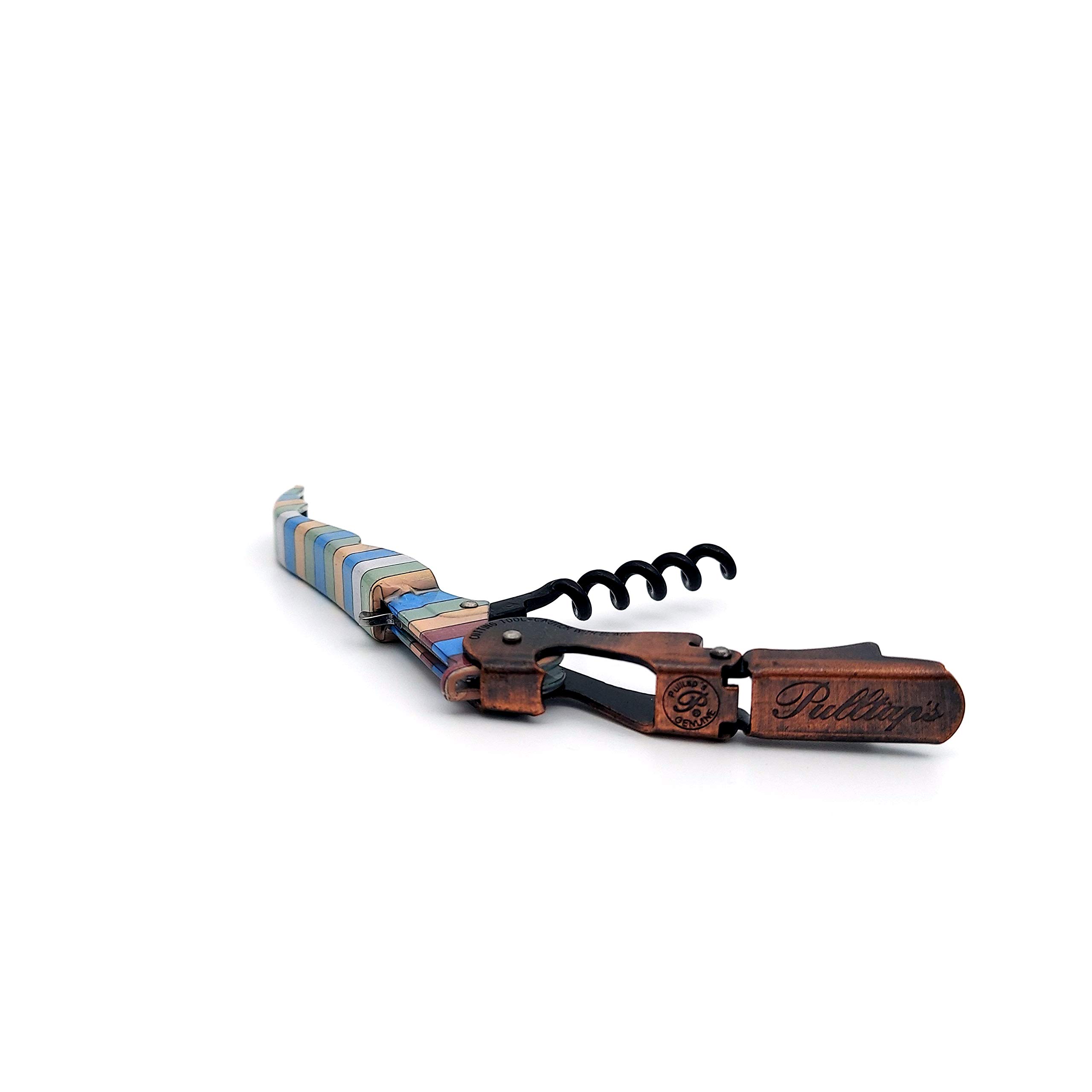 Pulltap's Genuine Collection Wood 900 Double-Hinged Lever Waiters Wine Corkscrew Bottle Opener (Wood Color)