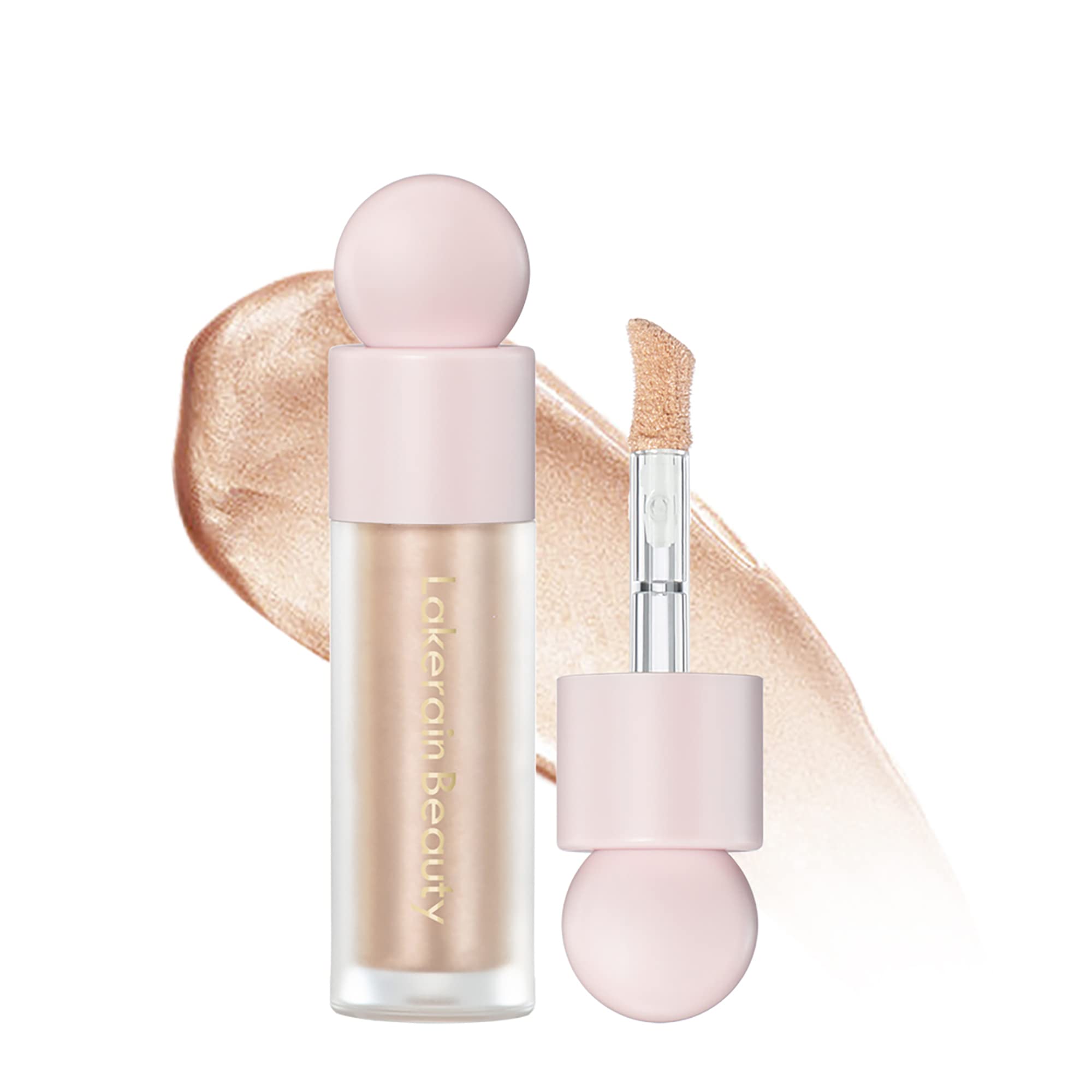 Liquid Highlighter Stick,Multi-Use Contour Highlighter Stick Makeup for Face & Body, Moisturizing Waterproof Light Liquid Luminizer with Cushion Applicator, Natural Looking Face Highlighter Makeup(#01 Moonlight)
