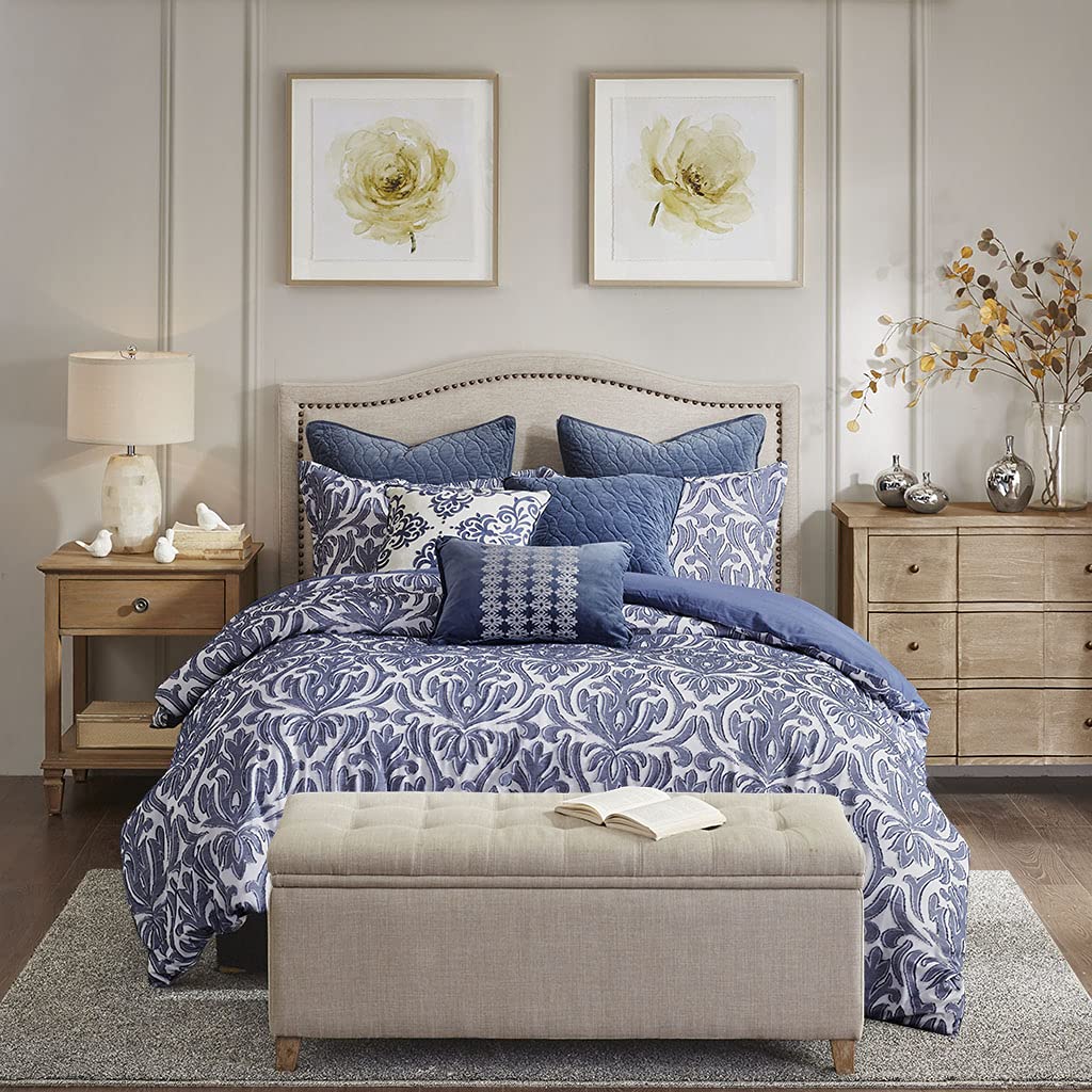 Maison Cotton Clip Jacquard Damask Comforter Set
