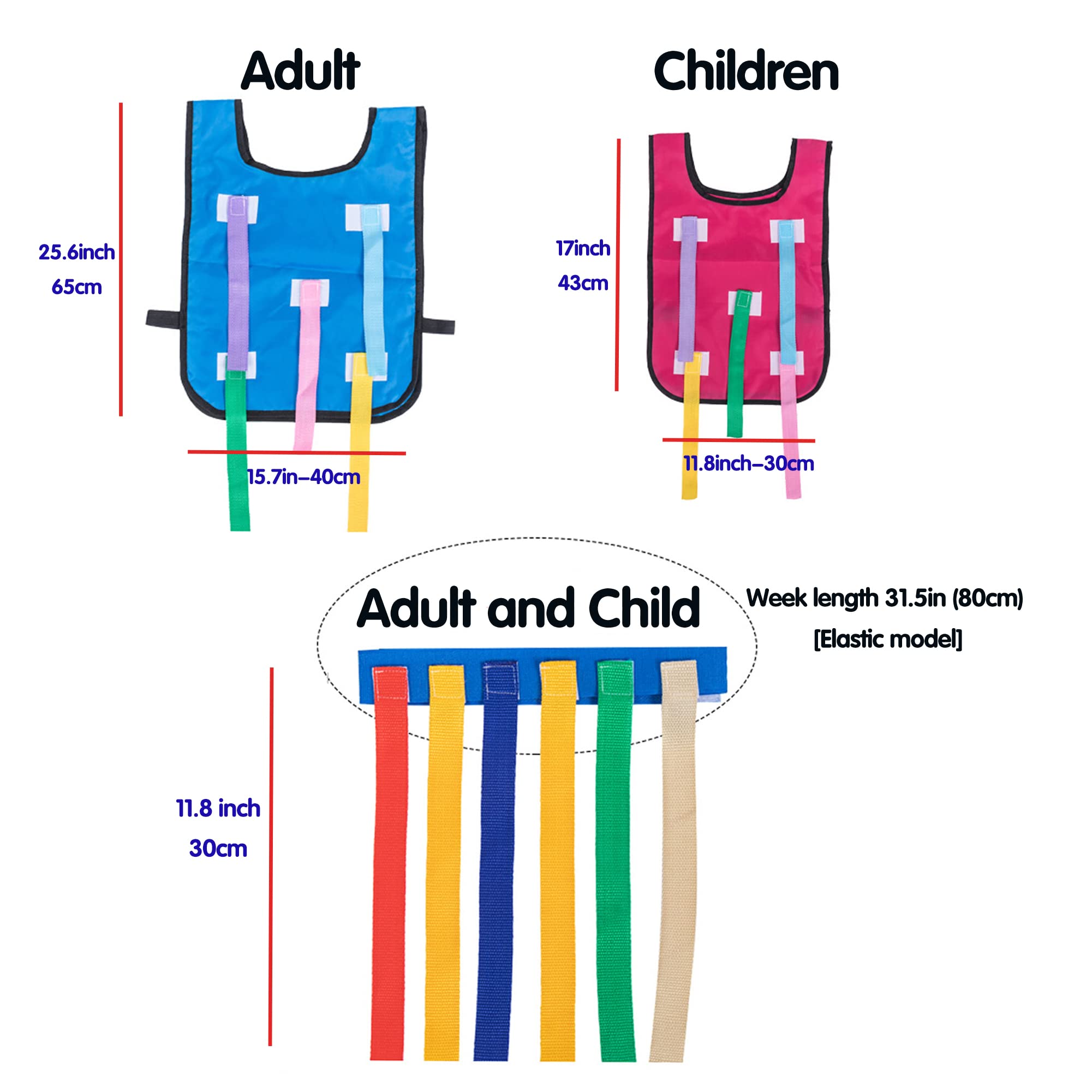 Pull Tail Game 7pcs Belt Catching Tail Game for Adults Kids Group Running Chase Game Outdoor IndoorYard Carnival Games Activities, Kids