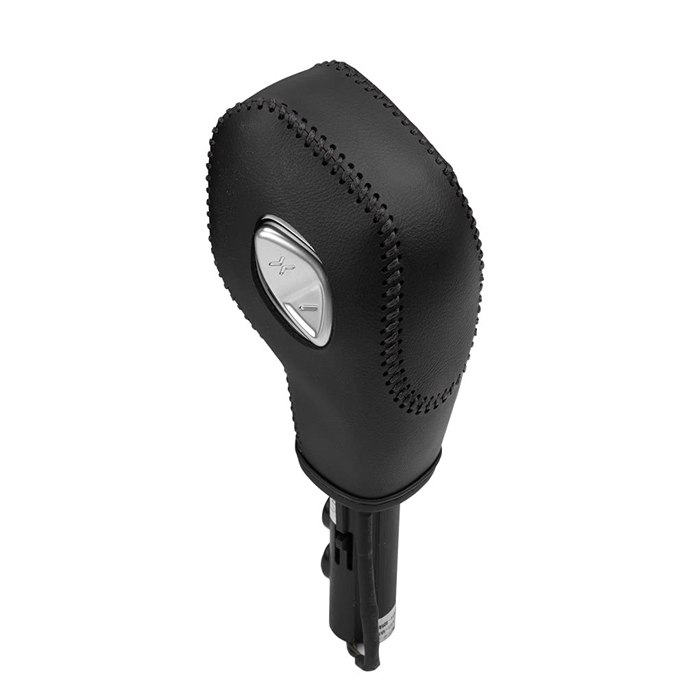 NUNUMEI Auto Car Leather Gear Shift Knob Cover for Ford Fusion Focus Edge Fiesta EcoSport Escape C-Max Energi Wagon Transit Accessories (B-2)