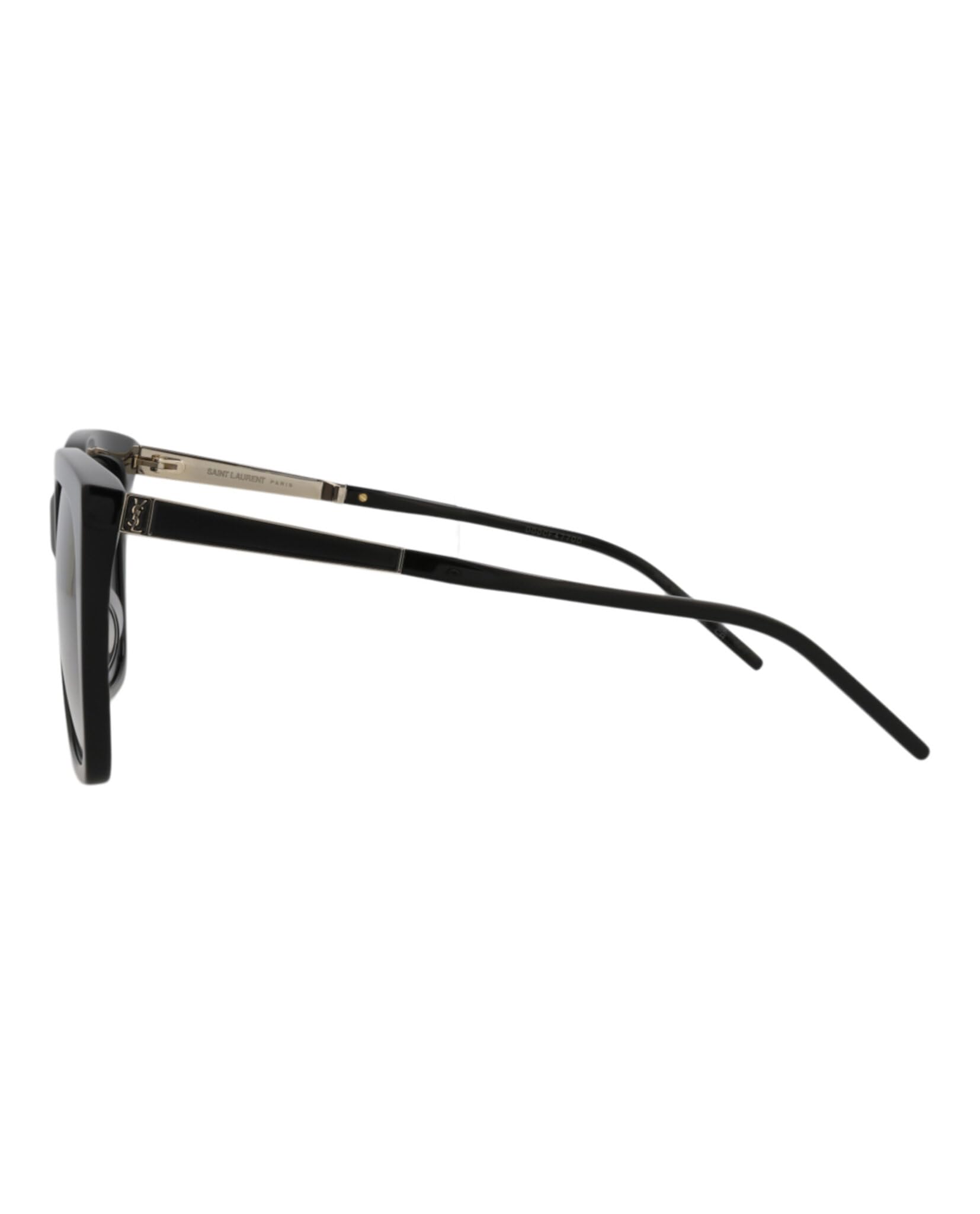 Saint Laurent Women's SL M100 Sunglasses, Shiny Black, One Size