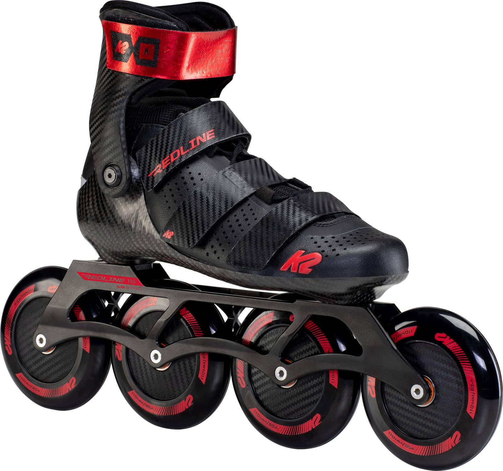 K2 Redline 110 Mens Inline Skates - Black/Red / 9.5