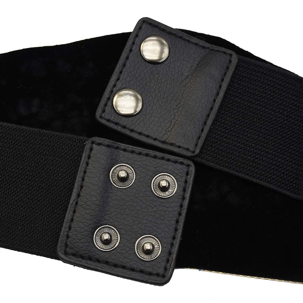 idealway Bohemian Women Belt Ethnic Beaded Elastic Strech Adjustable Belt Waist Belly Chain Body Jewelry