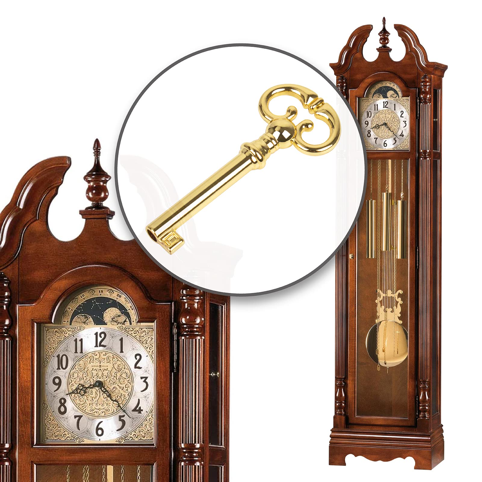 PERTF Grandfather Clock Door Key Compatible with Ridgeway, Antique ,Sligh, Emporer Grandfather Clock for Clocks Prior to 2004