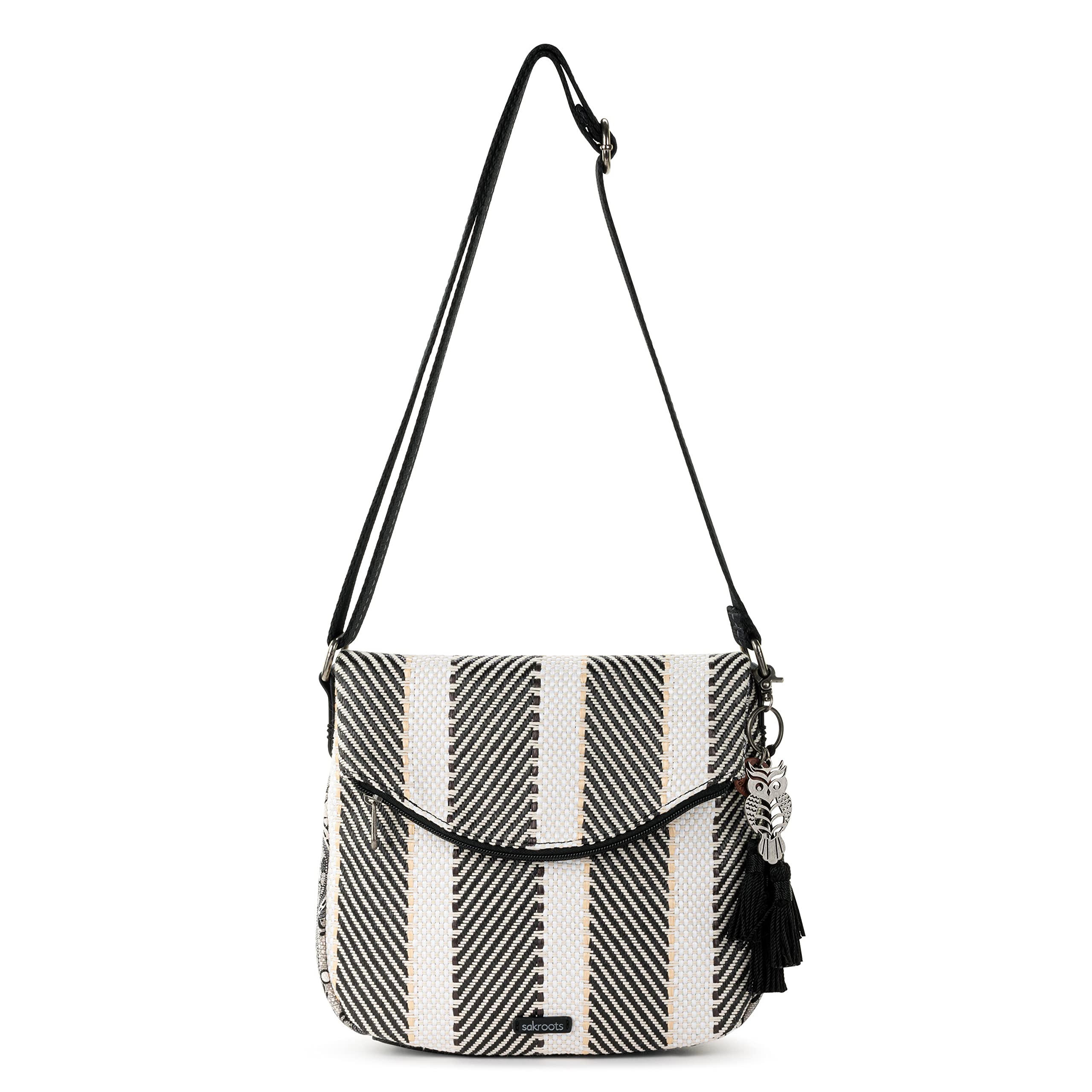 Sakroots Foldover Crossbody Bag, Lake Tribal Beauti