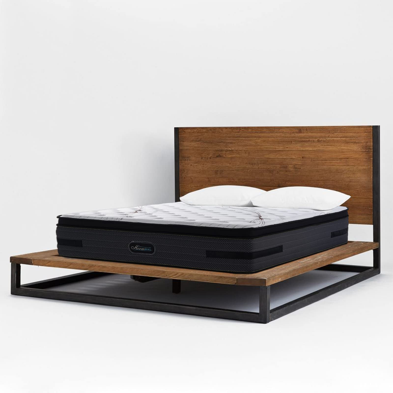King Mattress, BAENIGHT 13β Hybrid Mattress in a Box with Motion Isolation & Strong Edge Support & Pressure Relief, Individual Pocket Spring and Gel Memory Foam, Medium Feel, Cooler Sleep