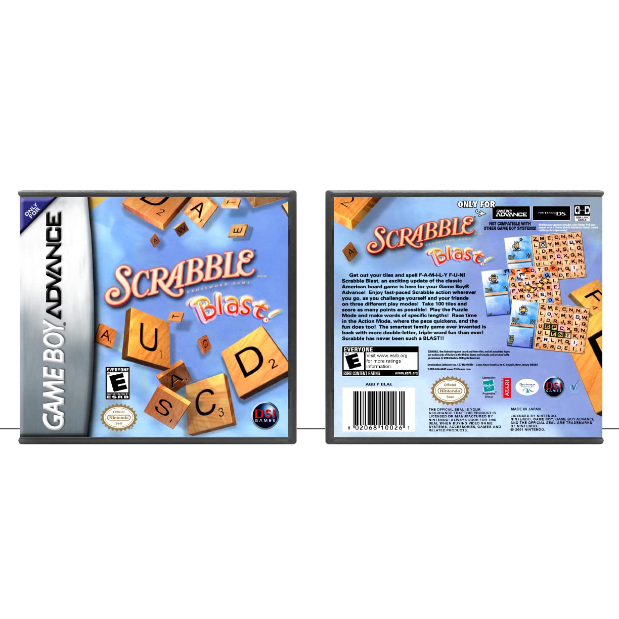 Scrabble Blast! | (GBA) Game Boy Advance - Game Case Only - No Game