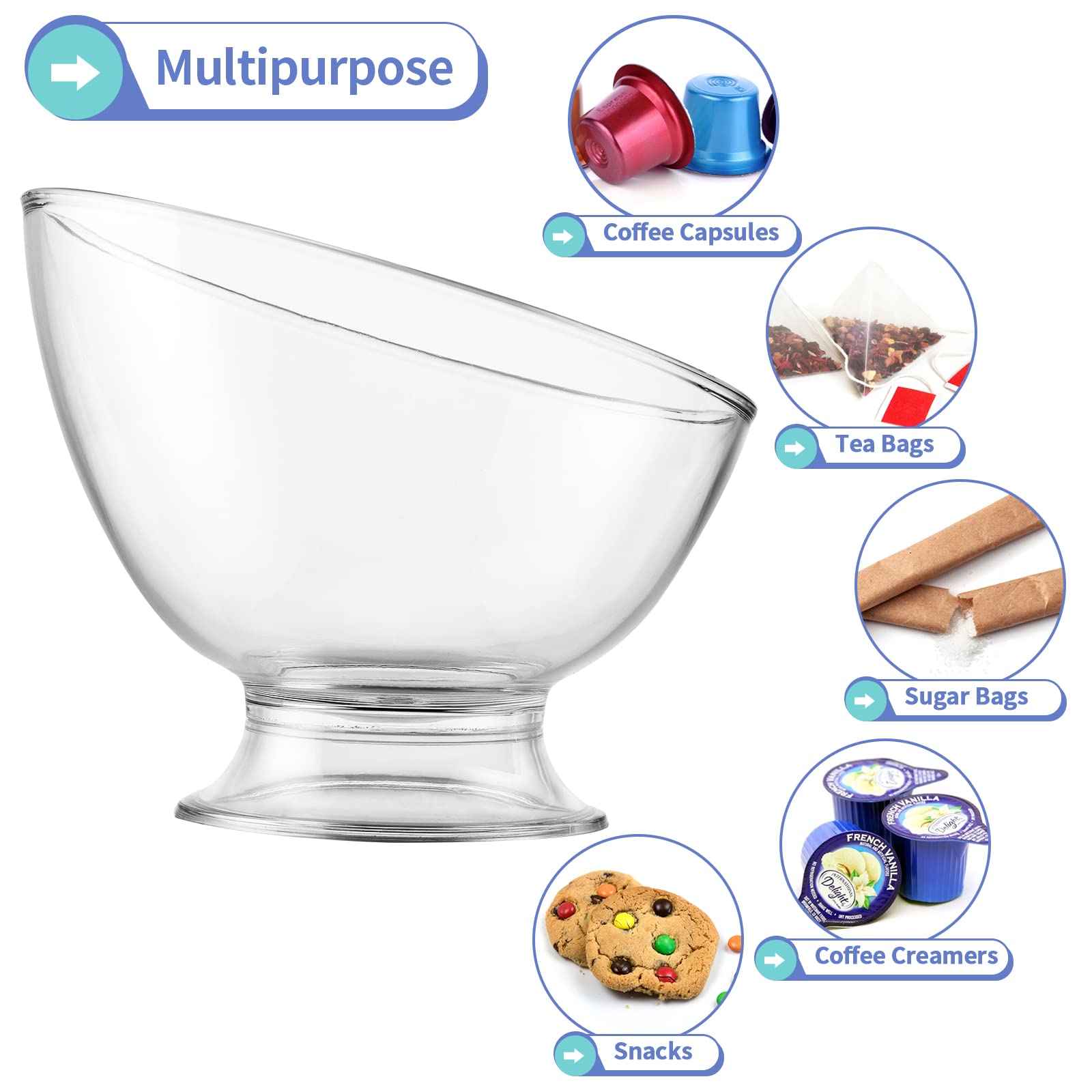 MOLIGOU Coffee Pod Holder Bowl, Coffee Capsule Container, Coffee Pod Storage Organizer for Kitchen Counter
