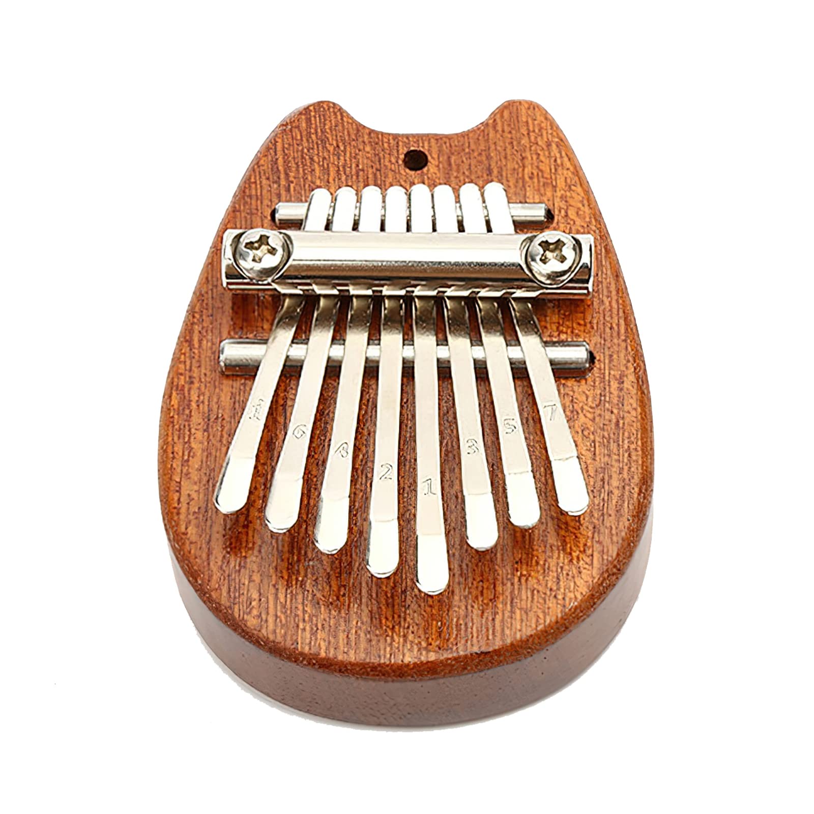 OMUU Mini Kalimba Thumb Piano, Solid Wood 8-Key Finger Piano With Lanyard, Portable Marimba Music Thumb Piano, The Best Gift for Novices.