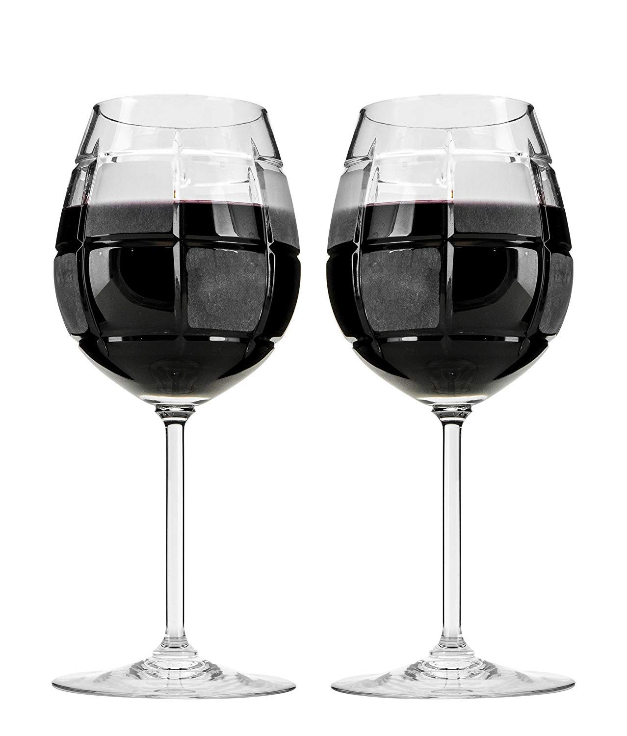 Neman TM8560 (SET of 6), 10 Oz. Hand-Made Crystal Wine Glasses on a Long Stem, Clear Red/White Wine Glasses, Wedding Gift Drinkware, Set of 6