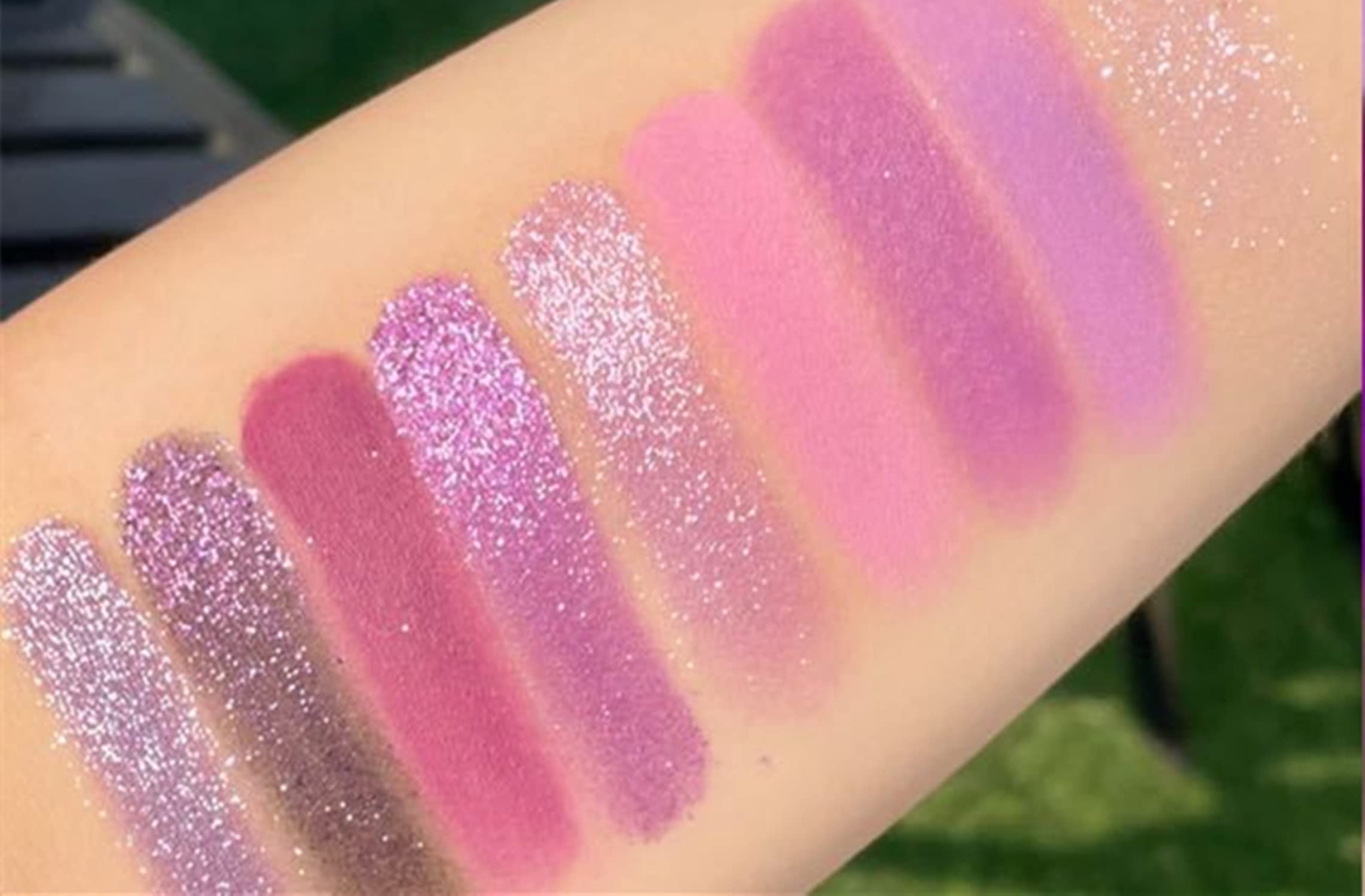 MAEPEOR Jam Purple Eyeshadow Palette 9 Colors Stunning Matte Glitter Eyeshadow Palette Longlasting Waterproof Shimmer Eye Shadow for Girls and Women (Set 3, Jam Purple)
