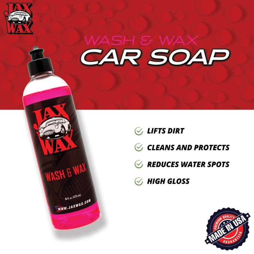 Jax Wax Wash N Wax Concentrated Commercial Car Soap 32 Oz