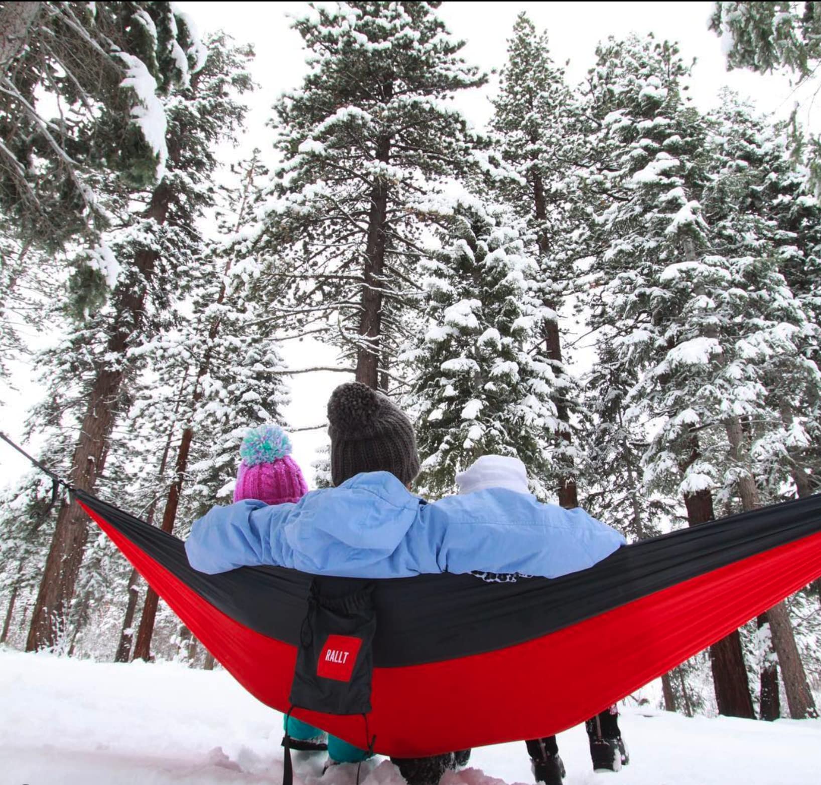 RALLT Camping Hammock with Carabiners - Includes Ripstop Parachute Nylon Hammock, & 2 Wire Gate Carabiners - Outdoor Gear - (Camo)