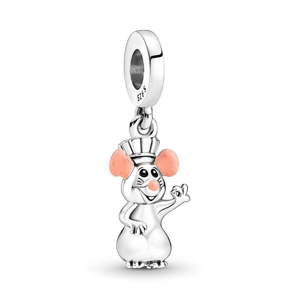 Ouroyea Rat Remy Dangle Charm 925 Sterling Silver Pendant,Jewelry Beads Gifts for Women Bracelet&Necklace 119