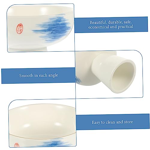YARNOW 2pcs Goblet Ice Cream Sundae Cups Mini Dessert Cup Glass Dessert Bowls Mini Truffle Bowls Large Trifle Bowl Trifle Cake Footed Dessert Cup Pudding Bowl Ceramic Yogurt Cup Delicate